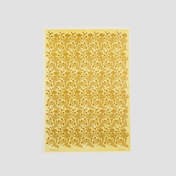Thristle woodblock Paper Sheet - Hand Printed – Peacock Paper Ltd
