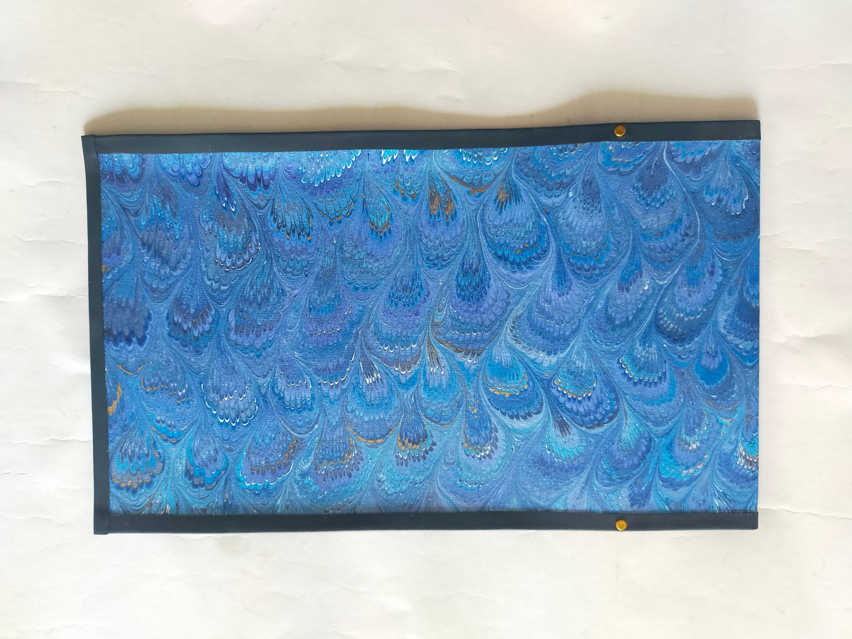 Marbled Pocket edition "Bunkobon" book cover - marble paper, Hand made ...